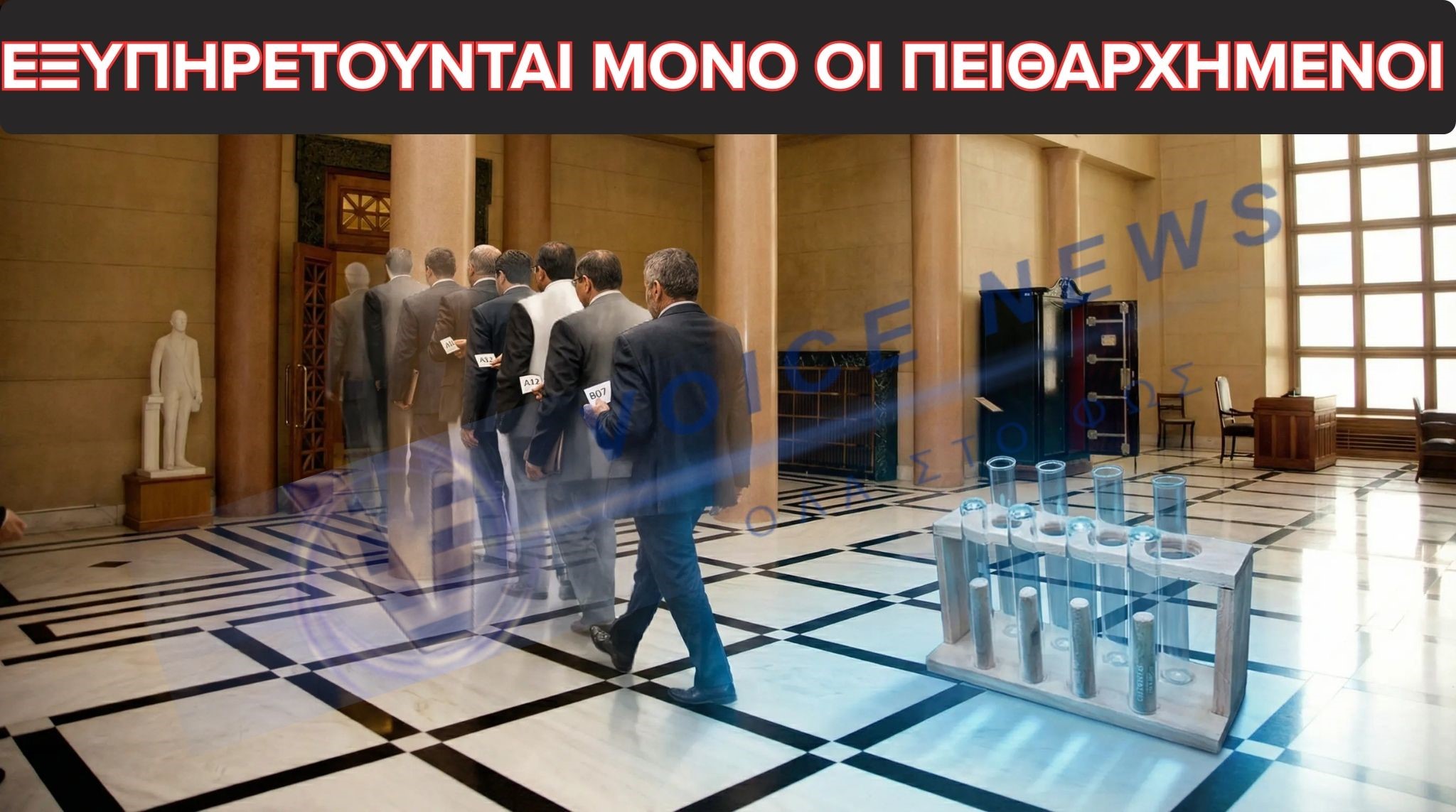 ΟΙ ΠΟΛΙΤΙΚΟΙ ΤΟΥ ΚΟΜΜΑΤΙΚΟΥ ΣΩΛΗΝΑ ΚΑΙ Η ΑΠΕΙΘΑΡΧΗ ΚΟΙΝΩΝΙΑ - Voice News